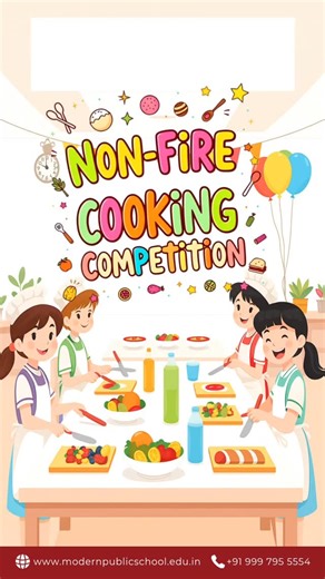 Modern Public School on Instagram: "🔥 Non-Fire Cooking Challenge: Creative Chefs at Work! #NonFireCooking Cooking Without Fire? Check Out These Genius Creations! 🔥❌ Who says you need fire to cook up something amazing?🔥✨ Watch our students get creative in the Non-Fire Cooking Competition! From fresh salads to no-bake desserts, these dishes are bursting with flavor (and no flames)! 🔥👨‍🍳 #InnovationInTheKitchen Our students are showing us that the best dishes don’t always need fire! 🔥❌Cookin