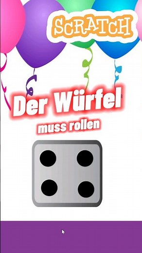 Einen Würfel in Scratch programmieren
