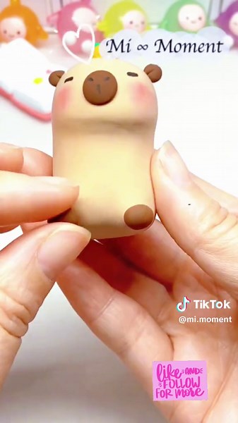 DIY Cute Capybara Clay Tutorial