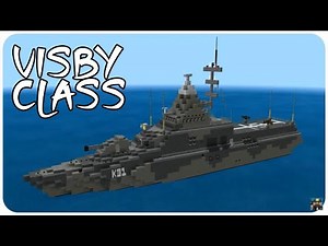 Minecraft: How to Build a Corvette Ship in Minecraft (Visby Class) Minecraft Corvette Ship Tutorial