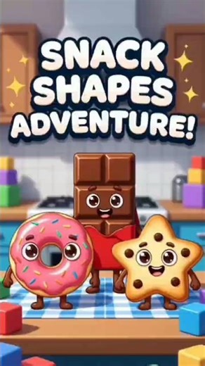 Snack Shapes Adventure 🍪🔺⬛ | Learn Shapes With Snacks!”