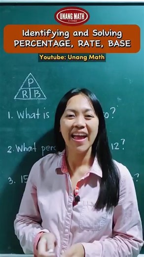 437K views · 7.9K reactions | Identifying and Solving for Percentage,Rate, and Base #math #percent #mathreview #mathtutor #mathskills #mathtutorial | Unang Math | Facebook