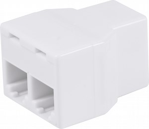 onn. Duplex in-line Telephone/Fax/Answering Machine Coupler, White, 100010001 - Walmart.com