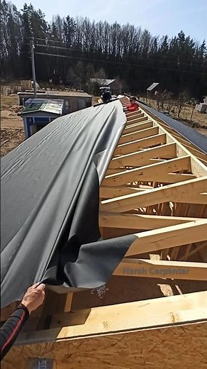 Correct Installation Of The Roofing Membrane. Barn Style House Roof
