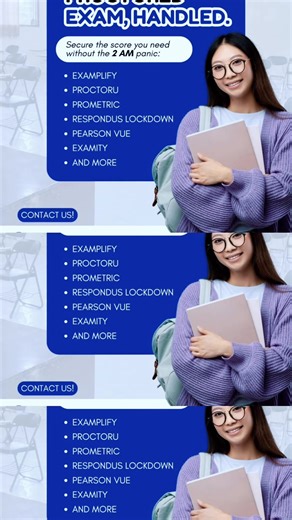 YOUR PROCTORED EXAM, HANDLED. Secure the score you need without the 2 AM panic: • EXAMPLIFY • PROCTORU • PROMETRIC • RESPONDUS LOCKDOWN • PEARSON VUE • EXAMITY • AND MORE CONTACT US! #nurse #nurselife #nursingstudent #nursingschool #nurses