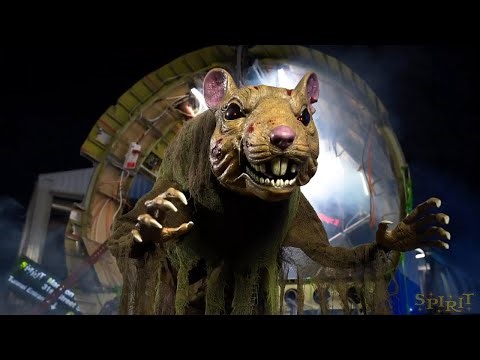Spirit Halloween 4 Ft 2 In Mutant Sewer Rat Animatronic 2025