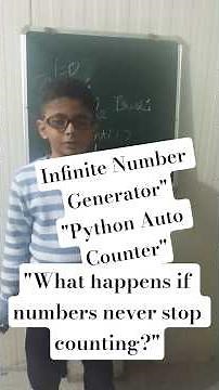 Infinite number generator with Python — watch how numbers keep increasing nonstop!