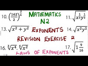 Mathematics N2 Exponents Revision 2 ‪@mathszoneafricanmotives‬ ‪@mathwithlightone‬