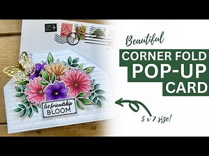 EASY Corner Fold | NO DIE Pop Up Card