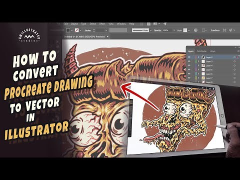 Convert Procreate Drawing to VECTOR in ILLUSTRATOR