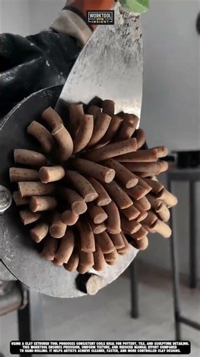 Extruding clay coils for pottery texture precision worktool clayextruder
