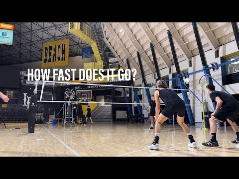Long Beach Men's Volleyball Jump Serve Machine Reps