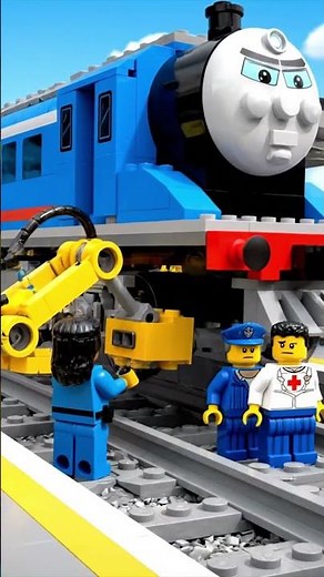 LEGO Train Derails at Full Speed—Total Crash!