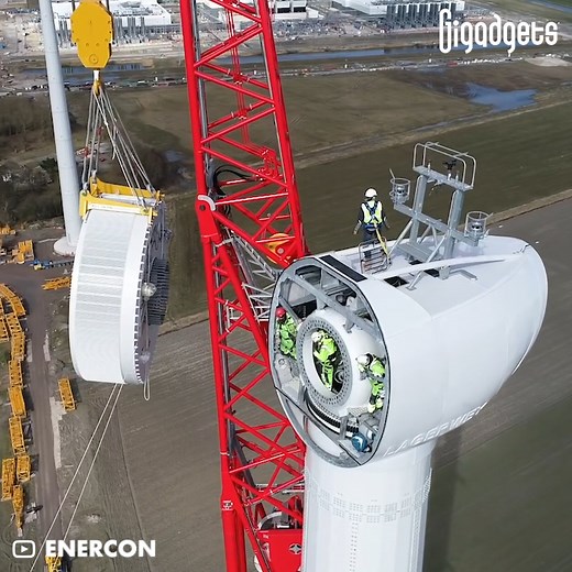 87K views · 490 reactions | Meet the crane that can climb and install...