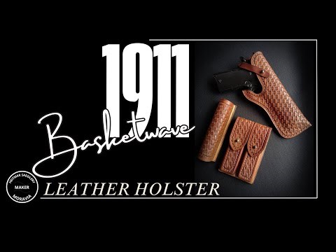 Making a Leather 1911 Basketwave Holster