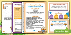 EYFS Easter Themed Science Experiments Resource Pack