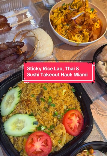 Sticky Rice Lao, Thai & Sushi located in 12895 SW 42nd St, Miami, FL 33175 is a must stop! Lao cuisine is very hard to come by in Miami so this place is sure to satisfy many of your Southeast Asian cravings. Check out my review! #thairestaurant #miami #stickyrice #foodie #foodtiktok