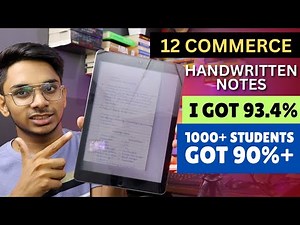 Class 12 Commerce Notes Handwritten - Class 12 Commerce Notes PDF - Class 12 Commerce Notes Download