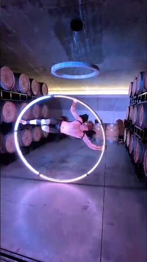 Cyr Wheel acrobatics #gymnast #funny
