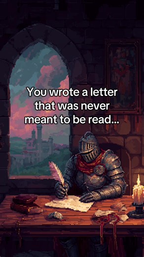 You didn’t write it to be read…but it was. #innerlore #pixelart #fantasy #knight #mistake