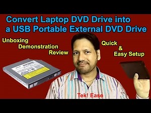Convert Laptop | Internal DVD drive into USB External | Portable drive | 2017