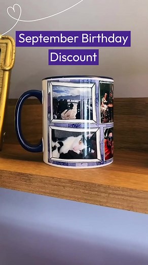 🎉It's our birthday month🎉 get 40% off our personalised photo mugs, using code: MUGSOCIAL - you have until 11:59pm Tuesday 19th Sept to shop! #discount #personalised | The Funky Pigeon