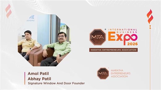 At @Maratha Entrepreneurs Association Expo, our founders Mr. Amol Patil and Mr. Abhay Patil proudly shared the story of Signature Windows & Doors, a journey driven by innovation, quality craftsmanship, and unwavering trust. From a mission to deliver high-performance window and door systems to becoming a recognized name in modern fenestration, our growth has been built on precision engineering and customer commitment. For us, MEA Expo is more than just an exhibition, it’s an opportunity to presen