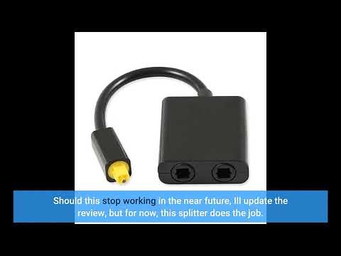 User Review: ZEXMTE Digital Optical Fiber Splitter 1 in 2 Out Optic Audio Splitter Fiber Optica...