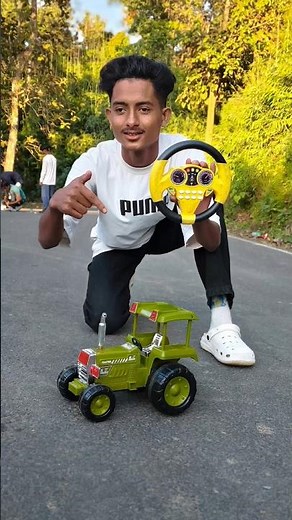 Rc Remote Control Green Colour Farming Tractors Unboxing