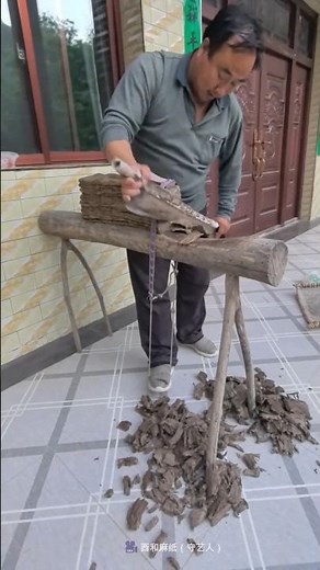 Traditional Chinese papermaking process 😱