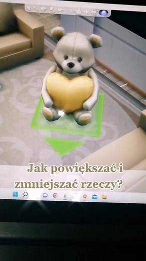 🦙Tutorial na powiększanie i zmniejszanie rzeczy w the Sims 4☕🐑#foryou #thesims4#tutorial #dlaciebie #pancakes#bob#simelony #simsy#