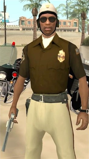 What Happens if CJ Joins Police in GTA SAN ANDREAS? (Motorcycle Unit)