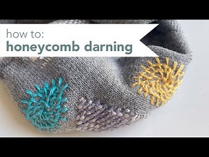 How to: honeycomb darning to visibly mend your clothes