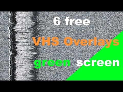 6 VHS Overlays Green Screen Effect 📼📺 #freevfx