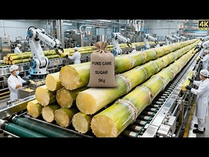 Inside a Modern Sugarcane Processing Plant: From Fresh Cane to Refined Crystal Sugar (Full Process)