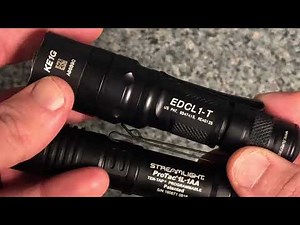 Streamlight 1L-1AA $30.99 vs Surefire EDCL1-T $149.99 - BEAM COMPARISONS VS EDC LIGHTS
