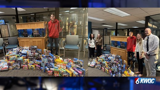 Davenport teen donates Legos collected from massive holiday display to kids at Stead Hospital