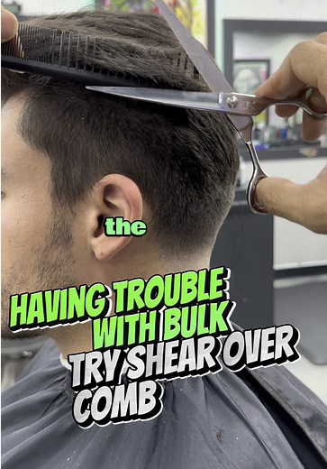 How to do shear over comb #womenbarbersoftiktok #chicagobarbers #newyorkbarber #phillybarbershop #newyorkbarber #womenbarber