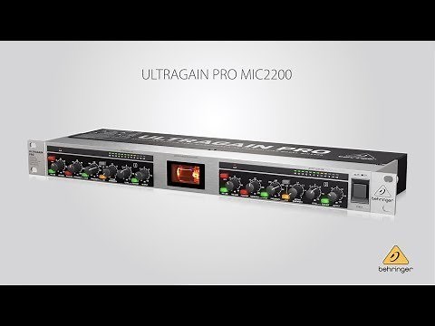 BEHRINGER ULTRAGAIN PRO HIGH-PRECISION TUBE MIC/LINE PRE-AMP MODEL 2200