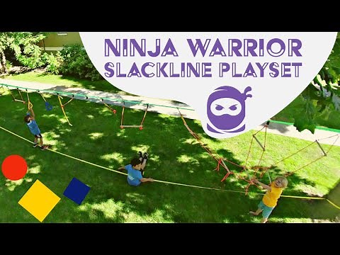How To Set Up Backyard Ninja Obstacle Slackline Kit: EASY Video Step By Step