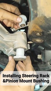 Installing Steering Rack and Pinion Mount Bushing #cars #mechanic #tips #repair #steeringrepair | Mechatronics Tyronn