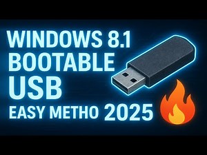 Windows 8.1 Bootable USB 🔥 Easy Rufus Method 2025 | Install Windows 8.1 Without Key