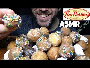 ASMR TIM HORTONS TIMBITS + COFFEE | MR & MRS RALPHIES ASMR