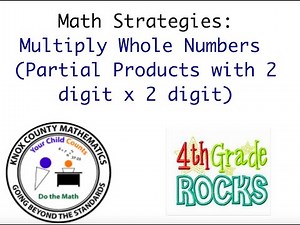 4th Grade Lesson 11 Partial Products Strategy Video