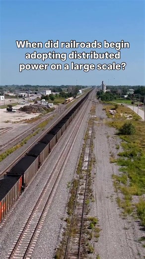 Craig Hensley | When did railroads begin adopting distributed power on a large scale? #railroad #railway #train #drone #rail #reels #distrubutedpower #dp... | Instagram