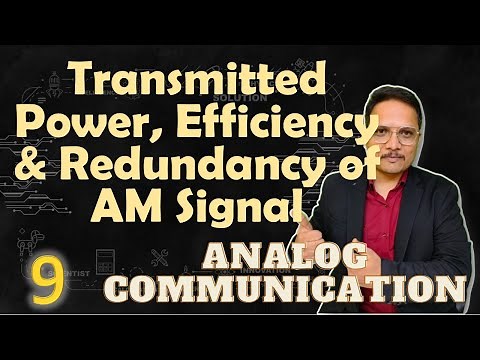 Transmitted Power, Efficiency & Redundancy of AM Signal Explained: Step by Step Derivation