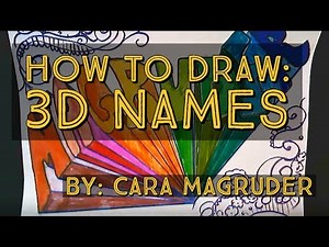 How to Draw 3D Names