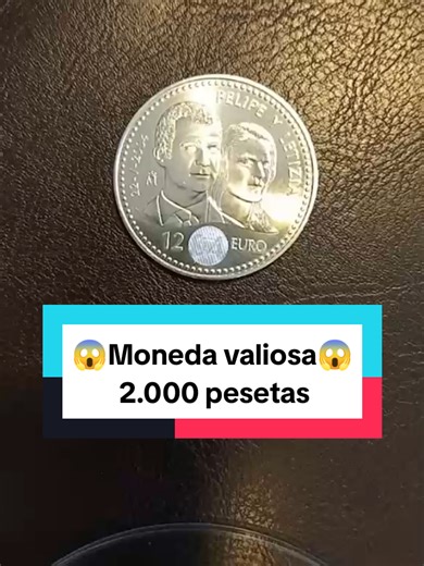 Valor de las monedas de 2.000 pesetas en España