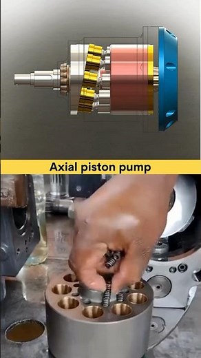 New Axial Piston Pump #animation #caddesign #engineering #machine #pump #compressor @3dcadpanda