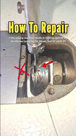 Sewing Machine Shuttle Setting Problem Fix | Needle & Thread Break Repair #sewing #stitch #shorts
